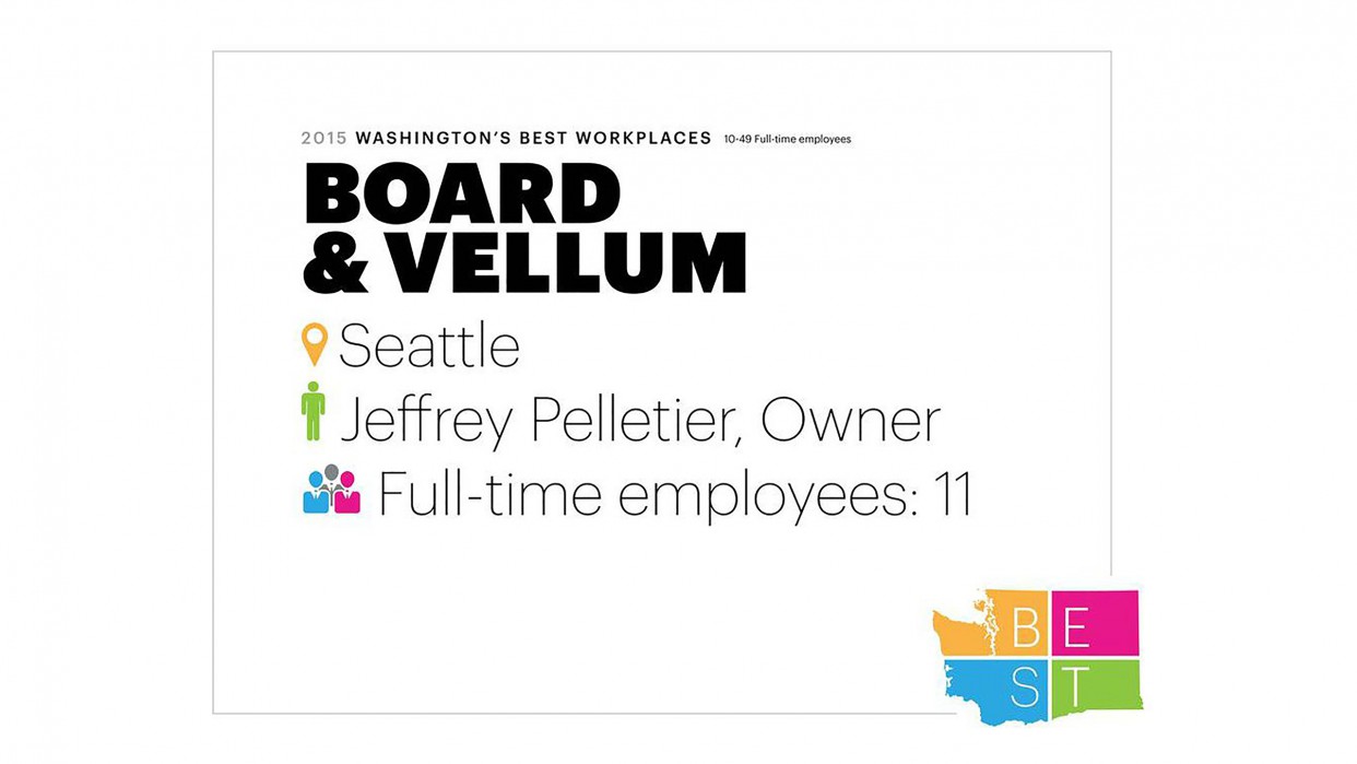 PSBJ: Washington’s Best Workplaces, 2015 – Board & Vellum