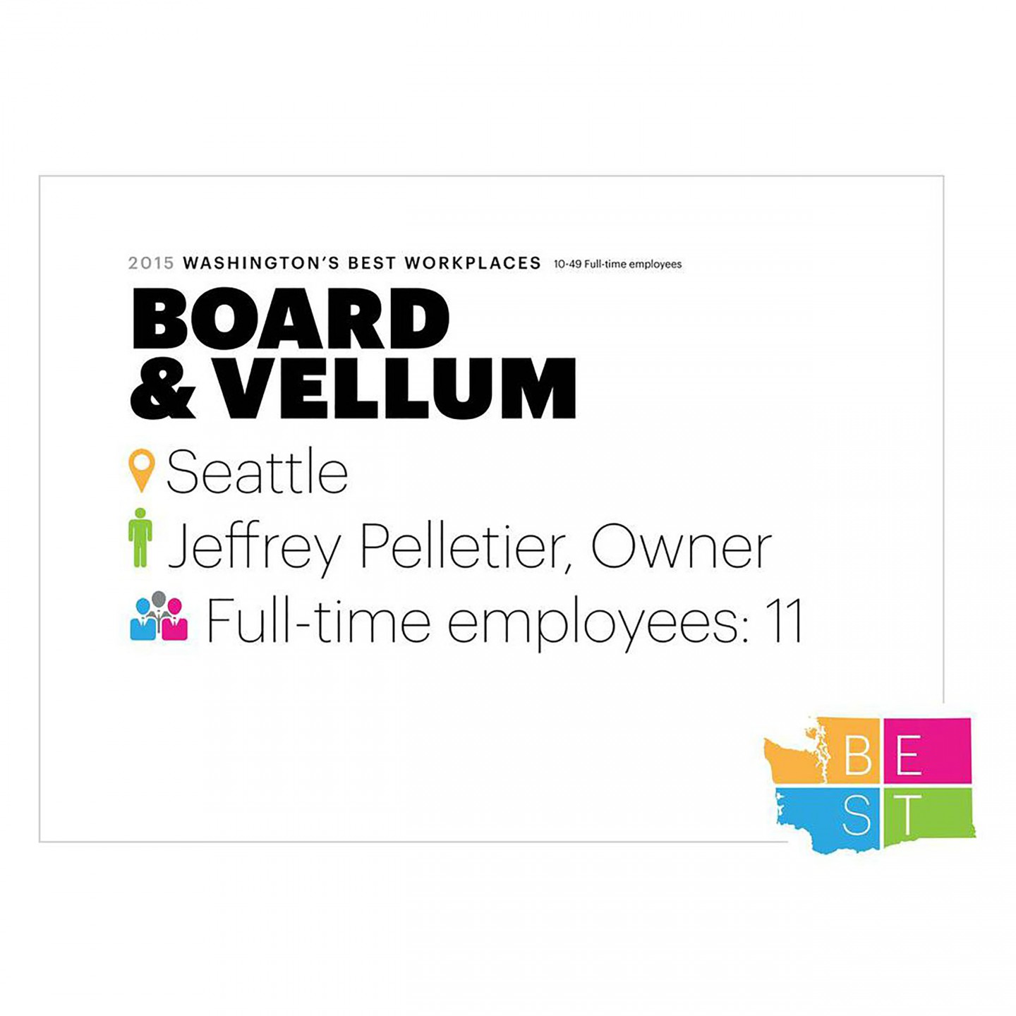 PSBJ: Washington’s Best Workplaces, 2015 – Board & Vellum