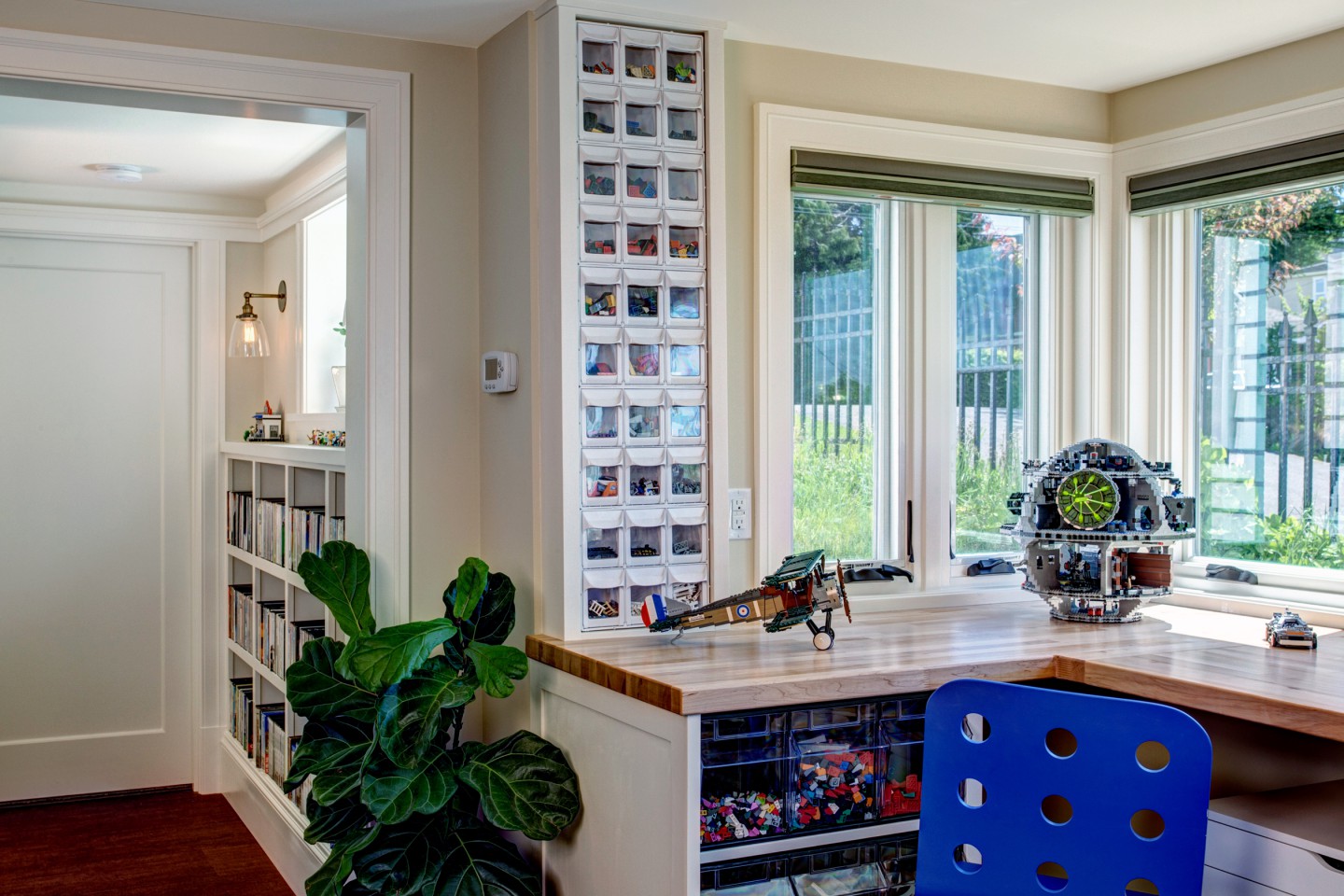 Light-Filled Basement Remodel – Basement Lego Space – Board & Vellum