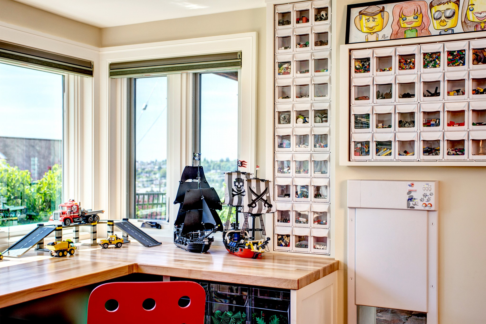 Light-Filled Basement Remodel – Basement Lego Space – Board & Vellum