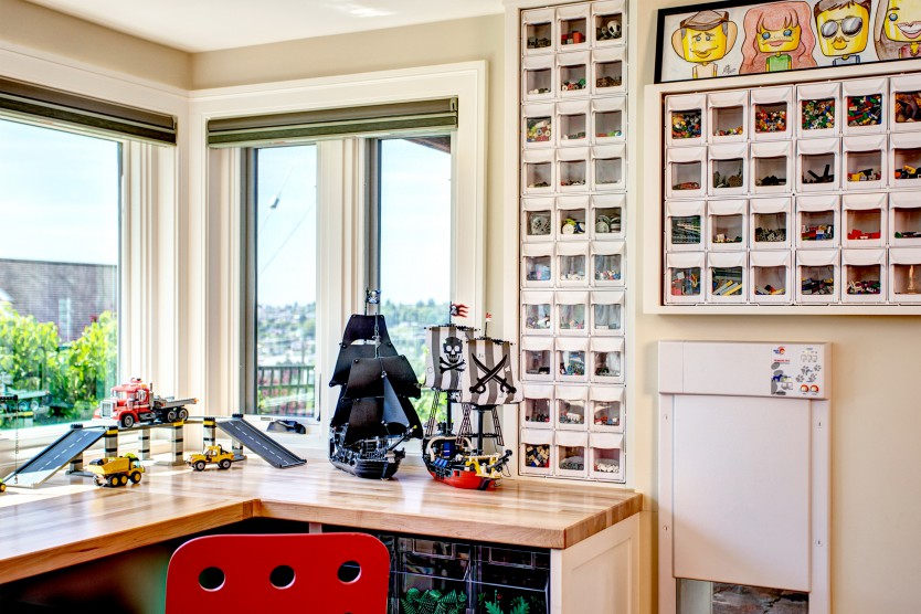 Light-Filled Basement Remodel – Basement Lego Space – Board & Vellum