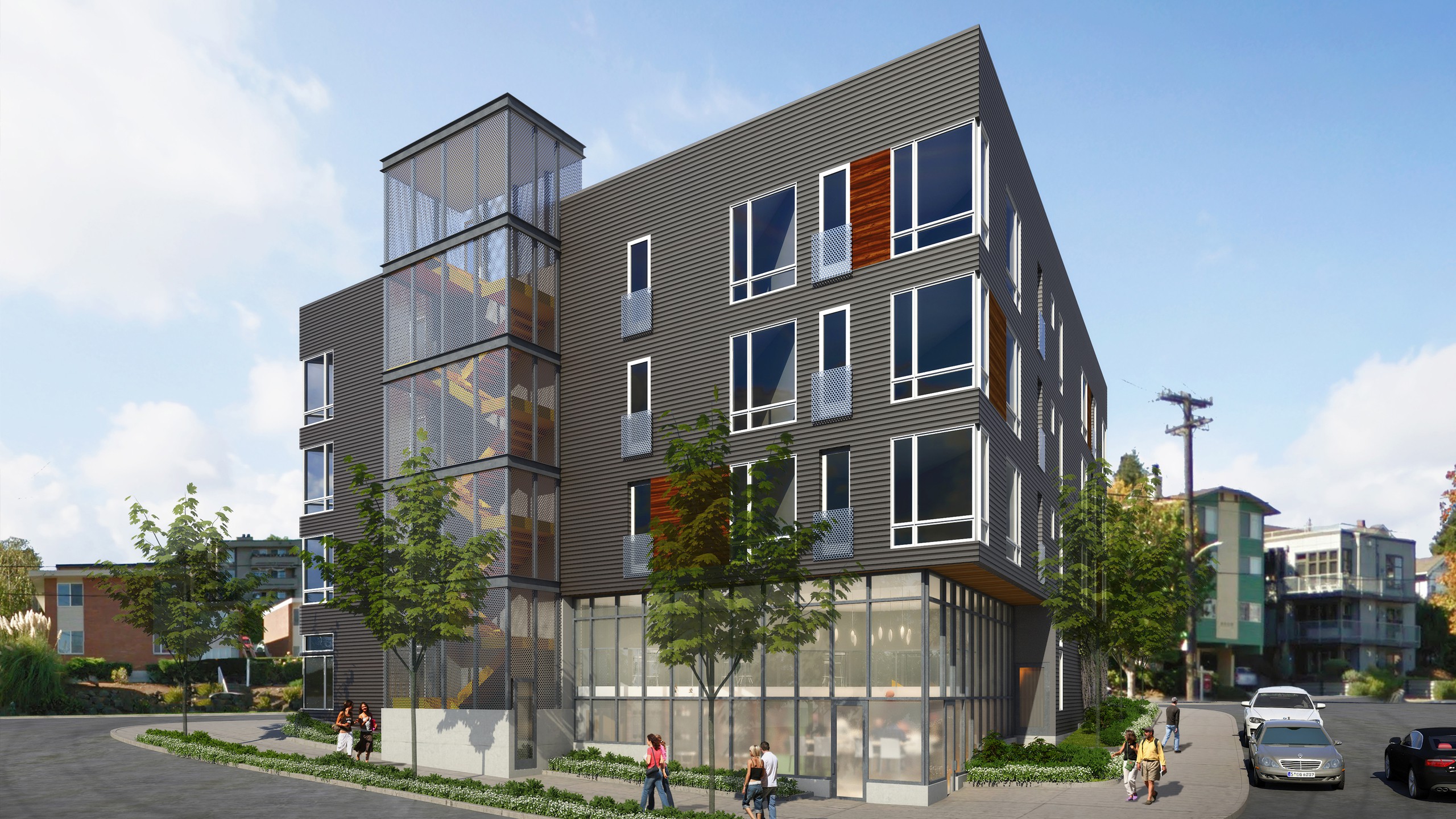 Wedge Apartments – Apartment Building on a Triangle Lot – Board & Vellum