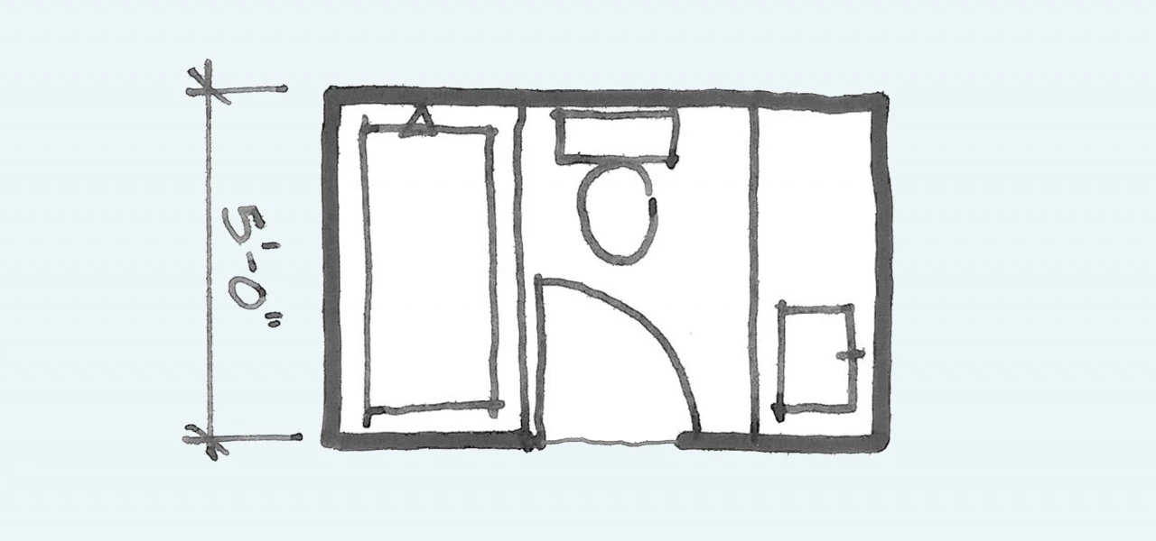 Common Bathroom Floor Plans: Rules of Thumb for Layout – Board & Vellum